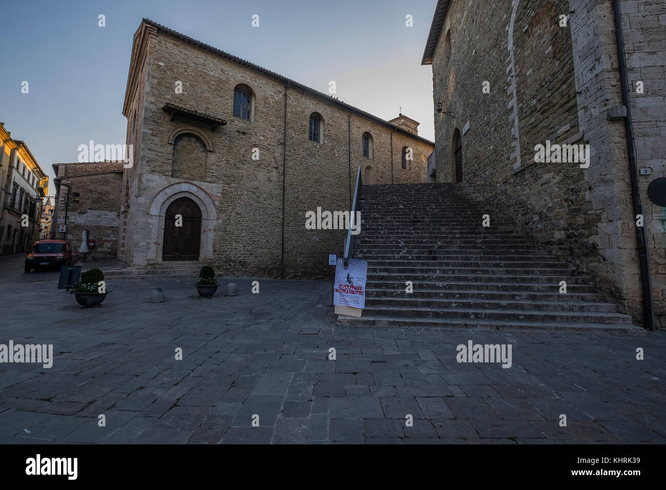 A view of the village of Bevagna, Italy. Bevagna is a town in the ...