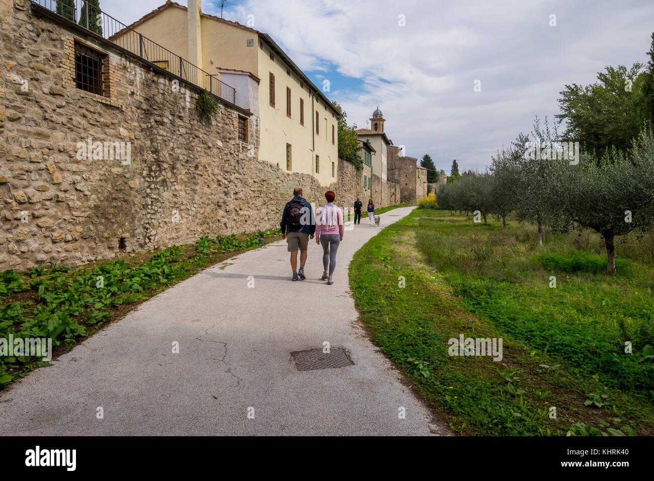 A view of the village of Bevagna, Italy. Bevagna is a town in the ...