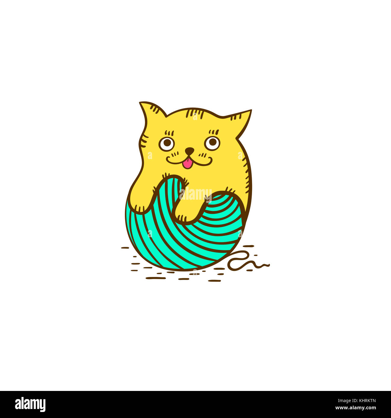 Friendship smile icon outline Cut Out Stock Images & Pictures - Alamy