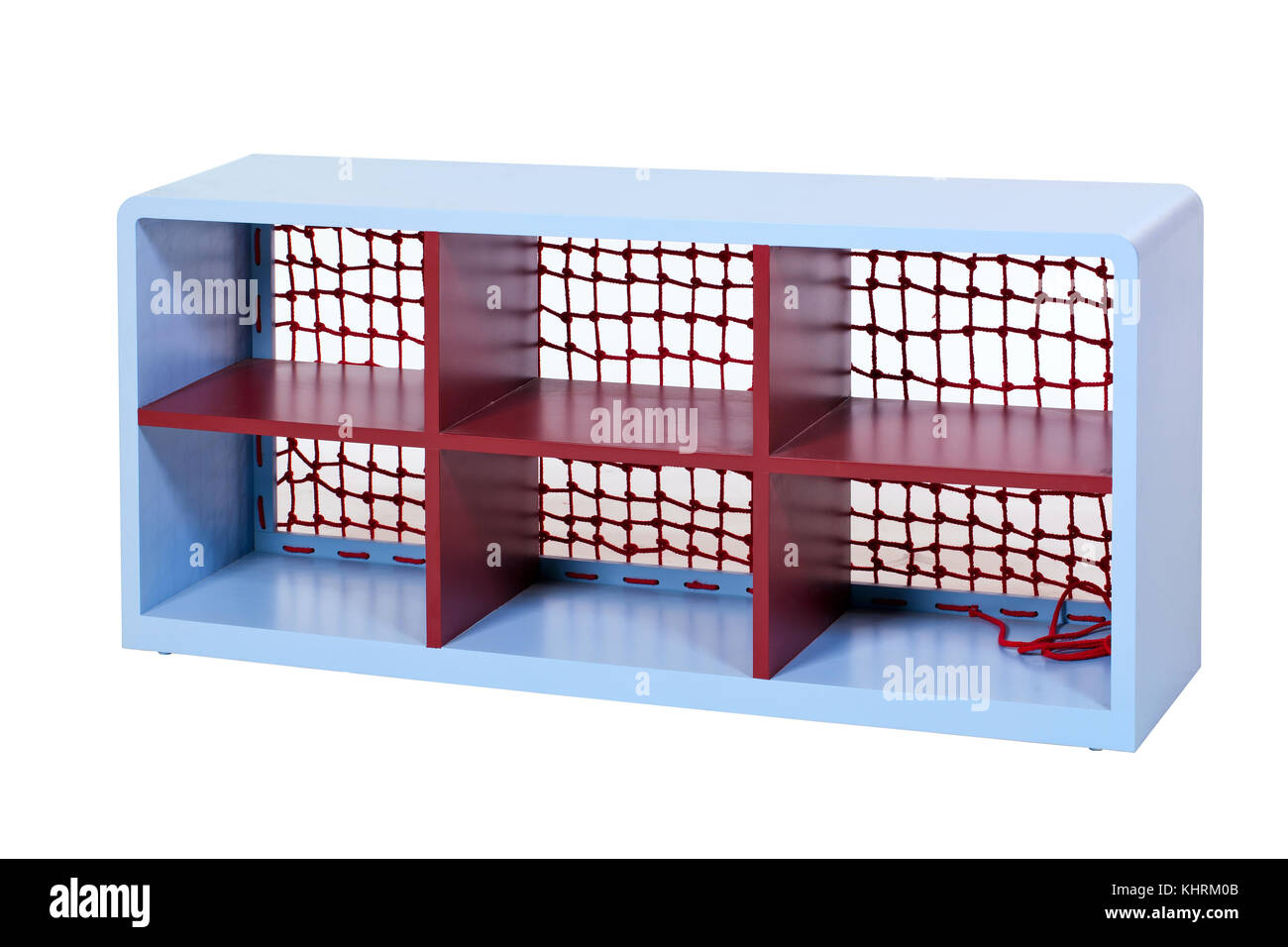 Shelving unit over white background, with clipping path Stock Photo - Alamy