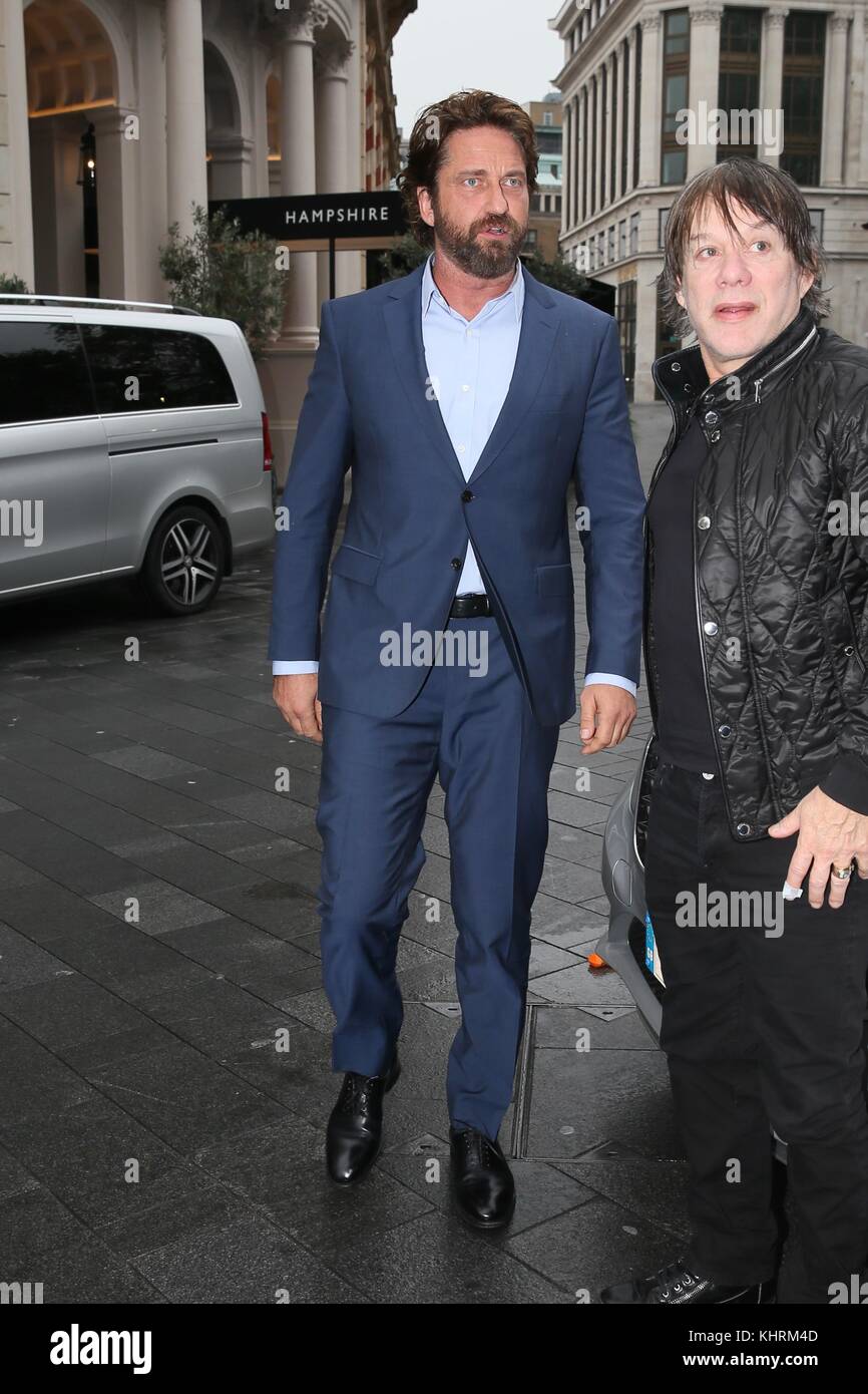 Gerard Butler seen arriving at Capital Radio Featuring: Gerard Butler ...