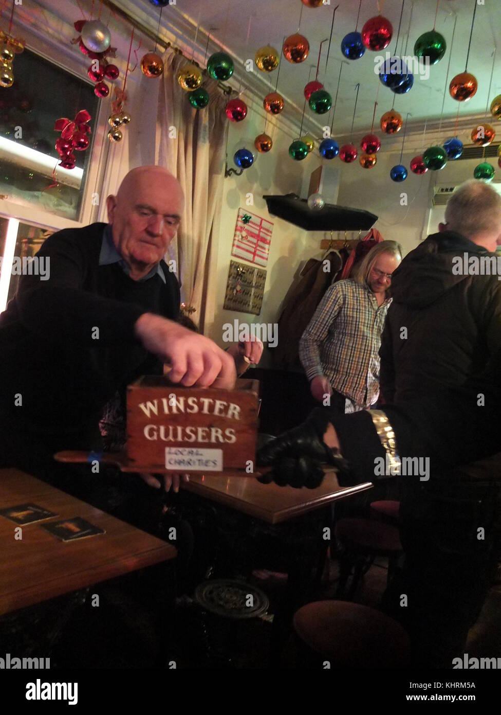 The Winster Guisers performing traditional St George mummers or mumming ...