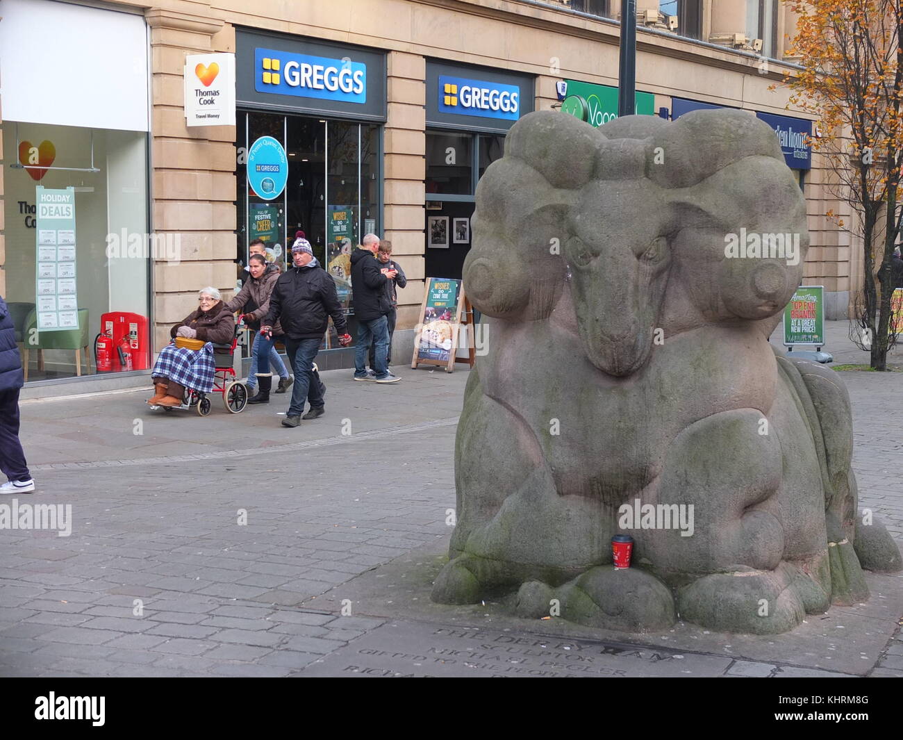 The Derby Ram or Derby Tup - mascot of Derby and Derbyshire - statue my ...