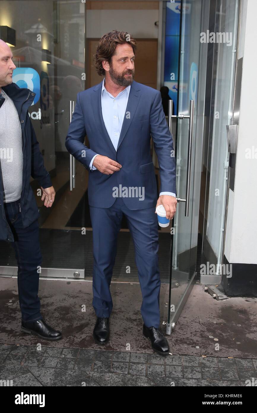 Gerard Butler seen leaving Capital Radio Featuring: Gerard Butler Where ...