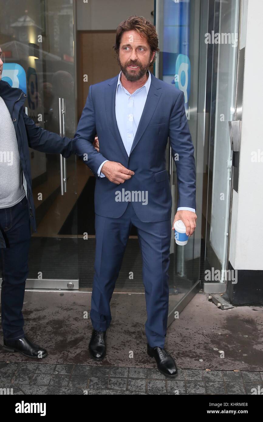 Gerard Butler seen leaving Capital Radio Featuring: Gerard Butler Where ...