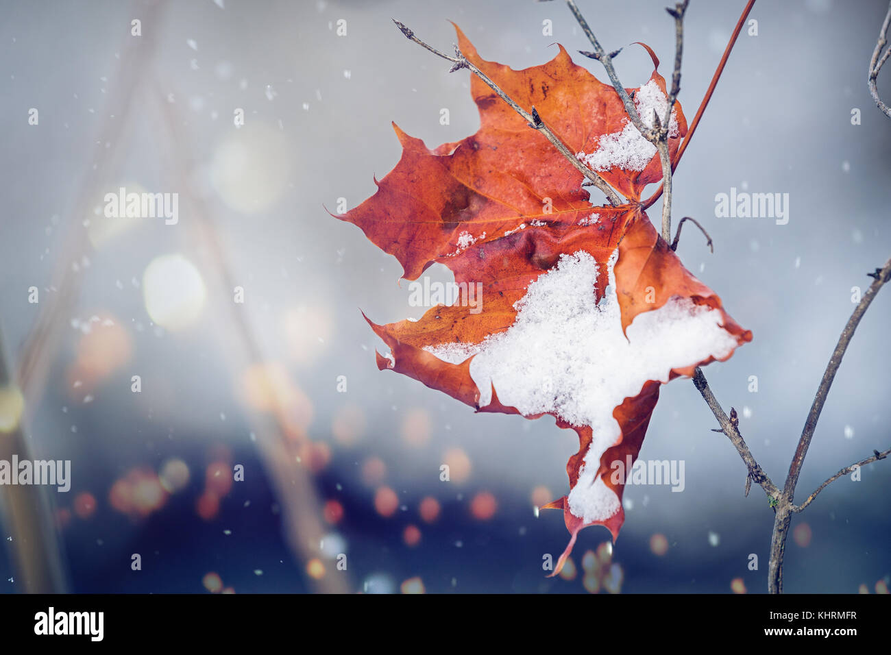 The Winter replaces the Fall, represented symbolically with a slightly ...
