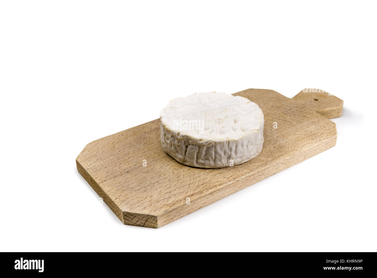 Fresh Camembert cheese natural on white background Stock Photo - Alamy