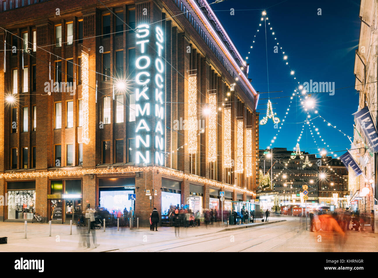 Helsinki, Finland - December 6, 2016: Building Of Stockmann Department ...