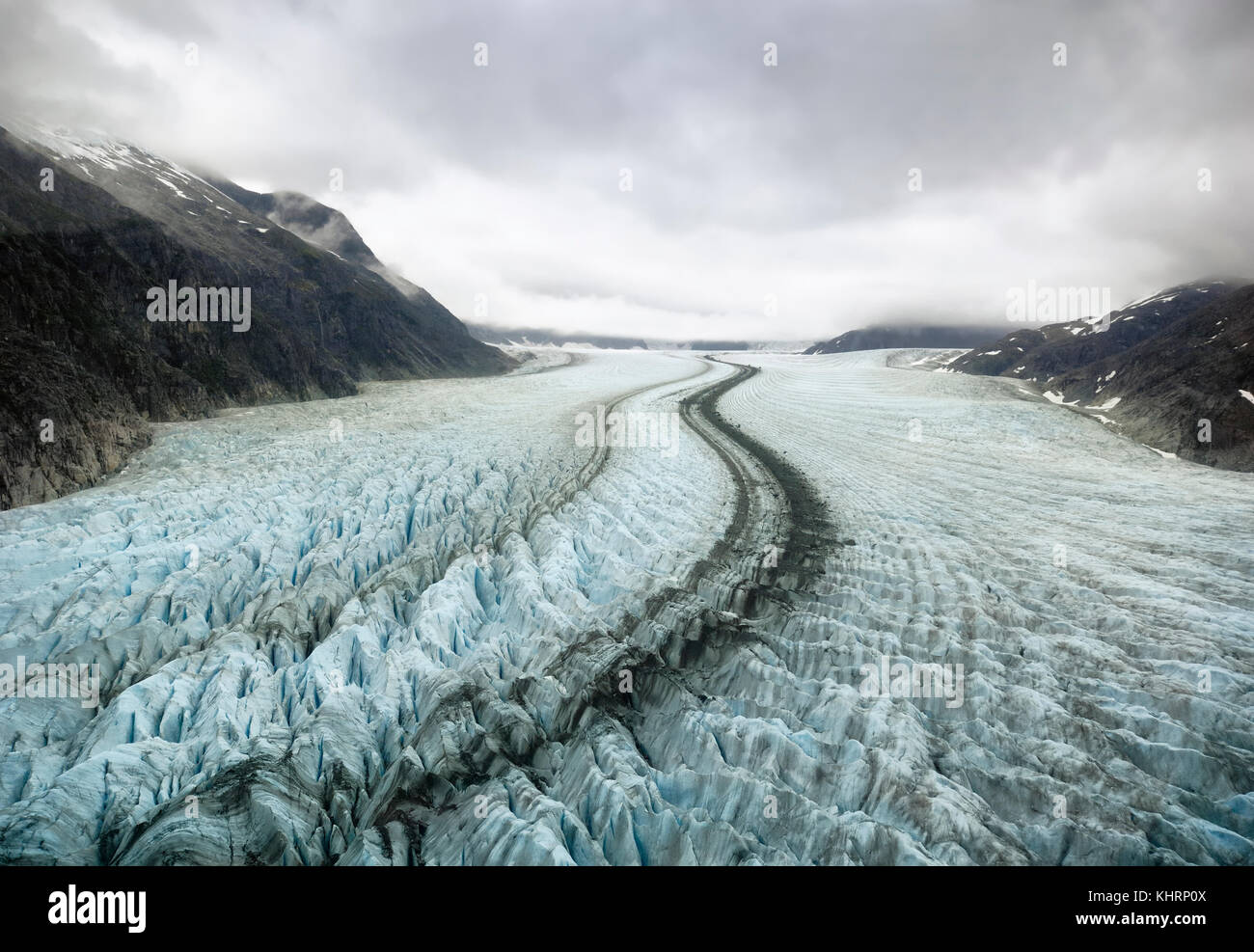 Flowing ice on Mendenhall Glacier landform, Alaska Stock Photo - Alamy