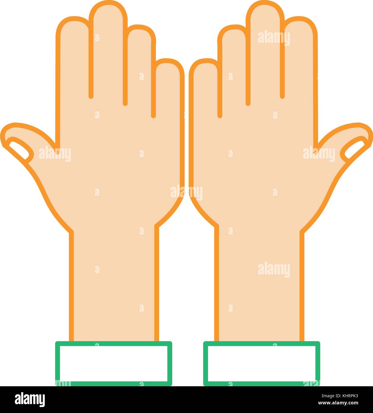 hands human up icon Stock Vector Image & Art - Alamy