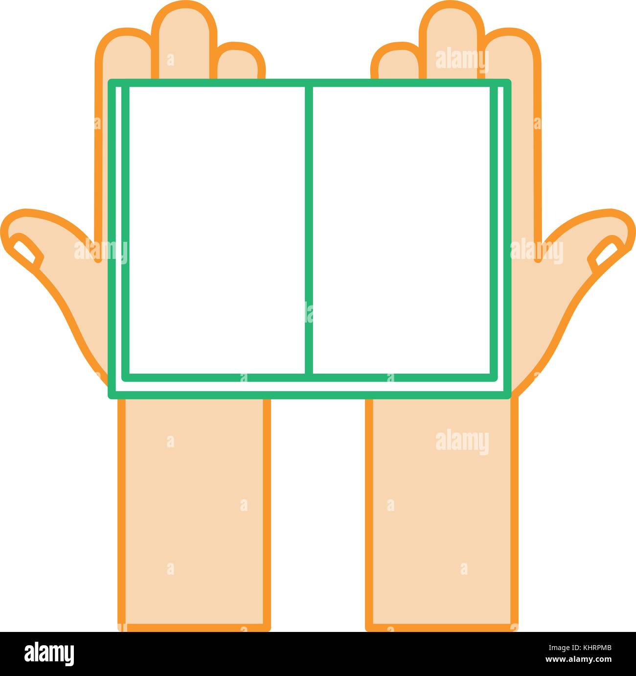 hands reader with text book Stock Vector Image & Art - Alamy