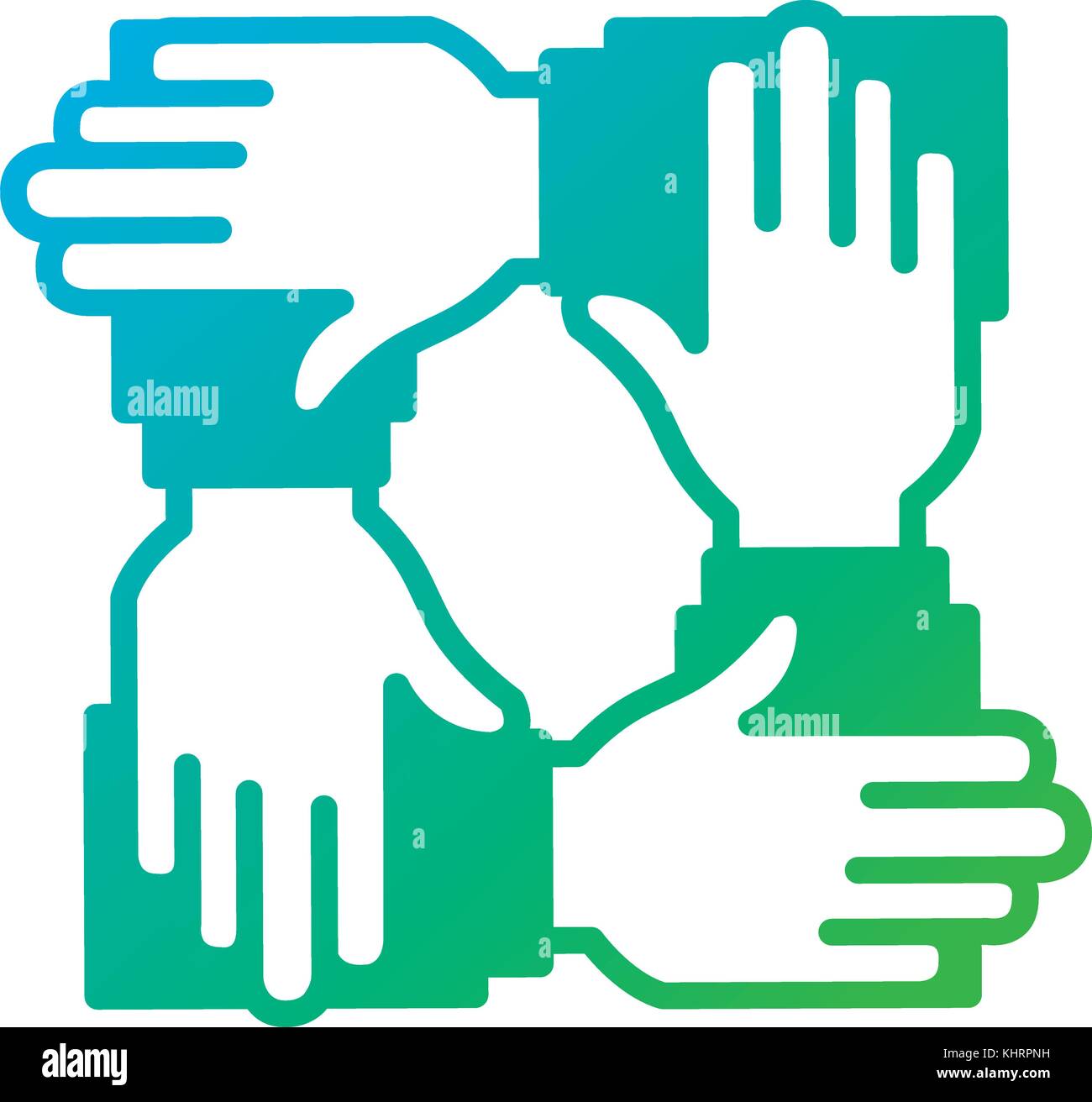 businesspeople hands teamwork icon Stock Vector Image & Art - Alamy