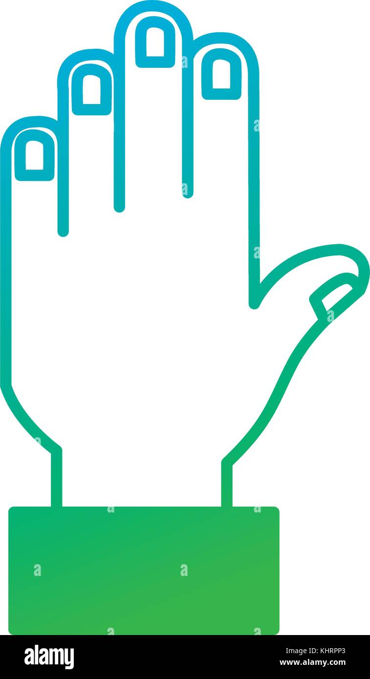 hand stop isolated icon Stock Vector Image & Art - Alamy