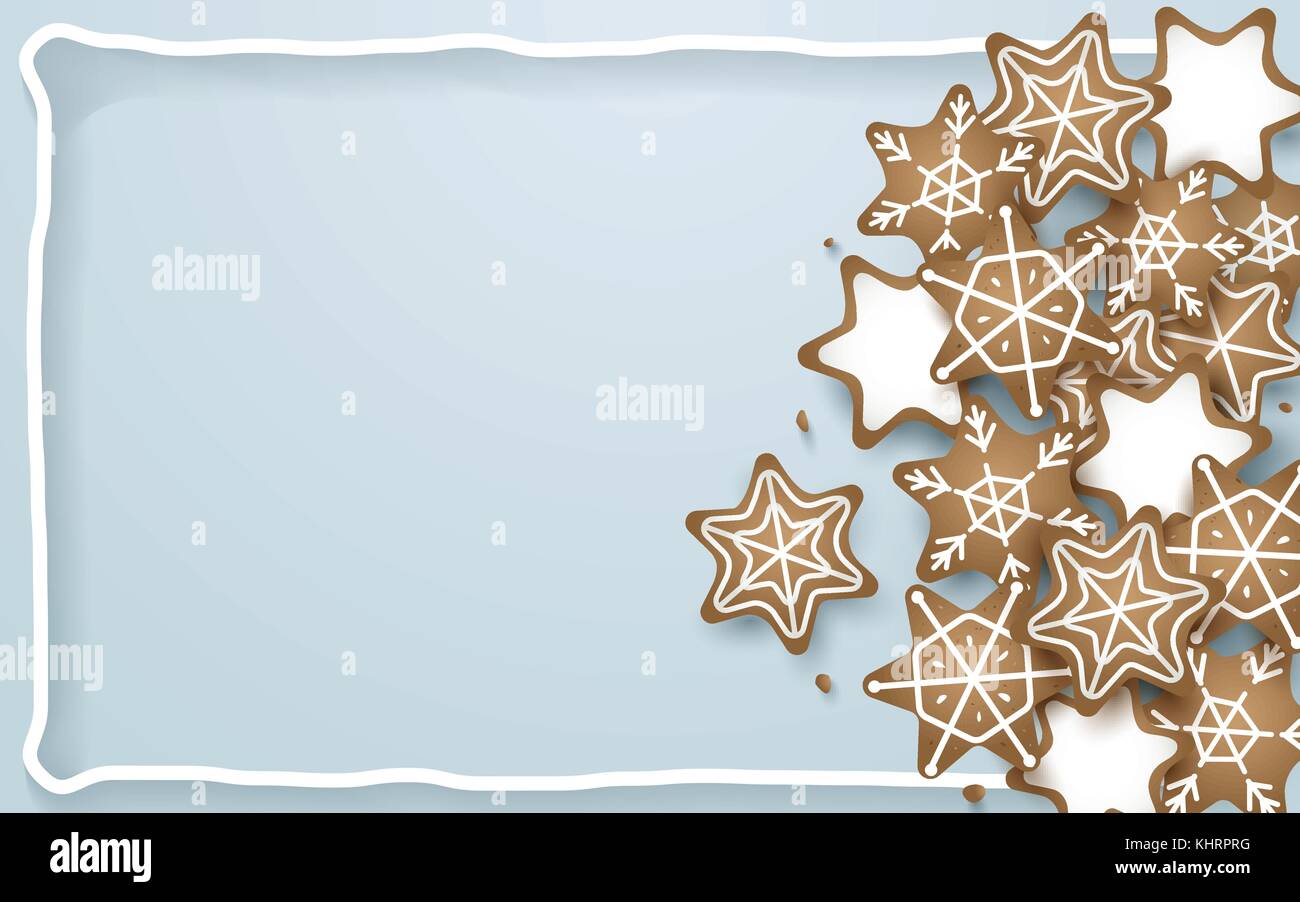 Christmas shapes on cookies Stock Vector Images - Alamy