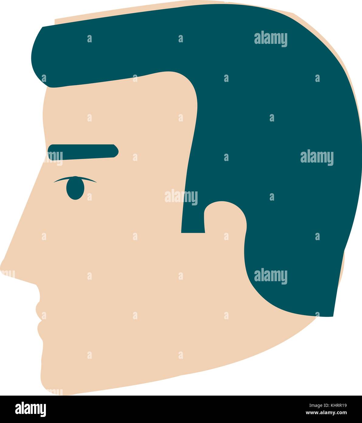 head profile man avatar character Stock Vector Image & Art - Alamy