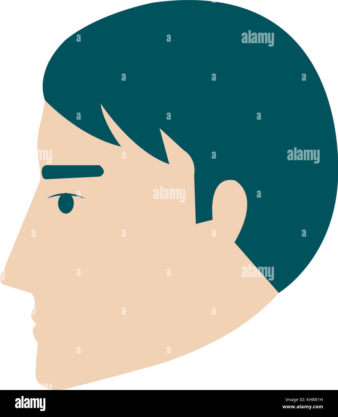 head profile man avatar character Stock Vector Image & Art - Alamy