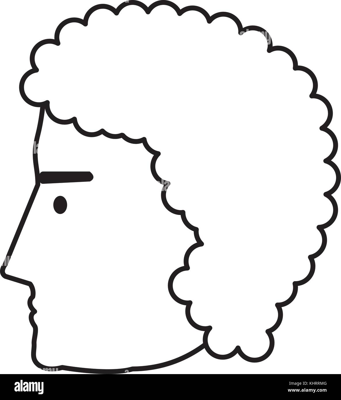 head profile man avatar character Stock Vector Image & Art - Alamy