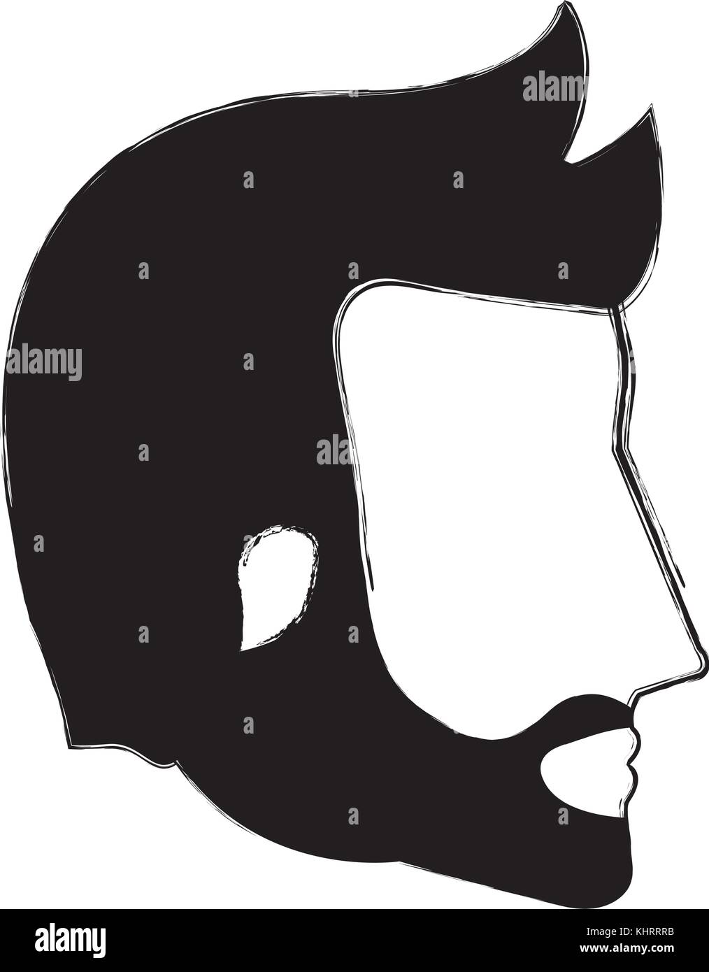 head profile man avatar character Stock Vector Image & Art - Alamy