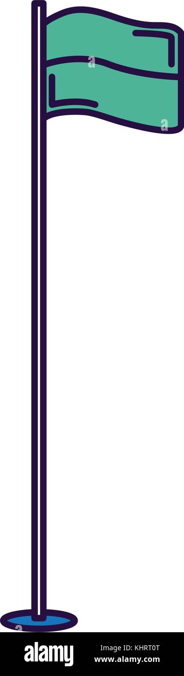 pointer flag isolated icon Stock Vector Image & Art - Alamy