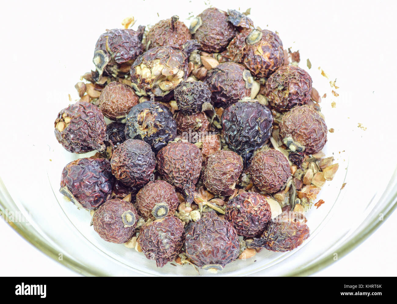 Dried wild rose. Dry fruit of wild rose berries Stock Photo - Alamy