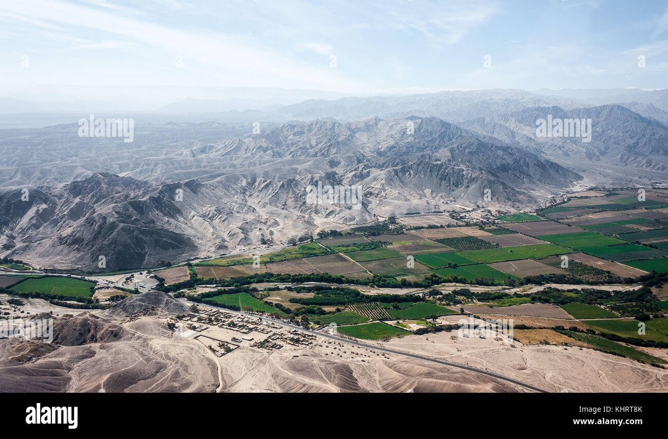 Aerial view of the spectacular Nazca Lines, Peru Stock Photo - Alamy