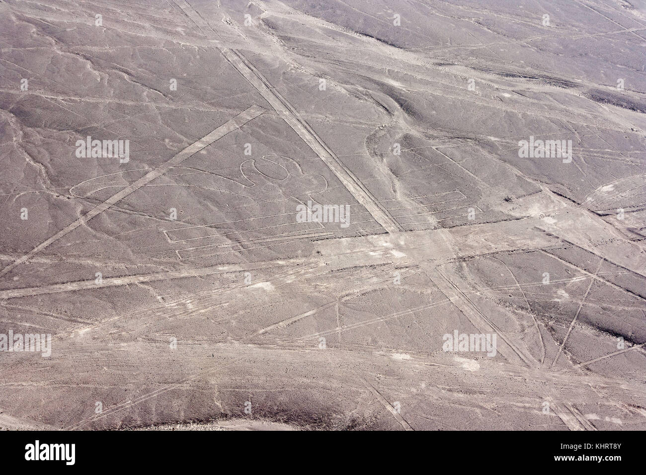 Aerial view of the spectacular Nazca Lines, Peru Stock Photo - Alamy