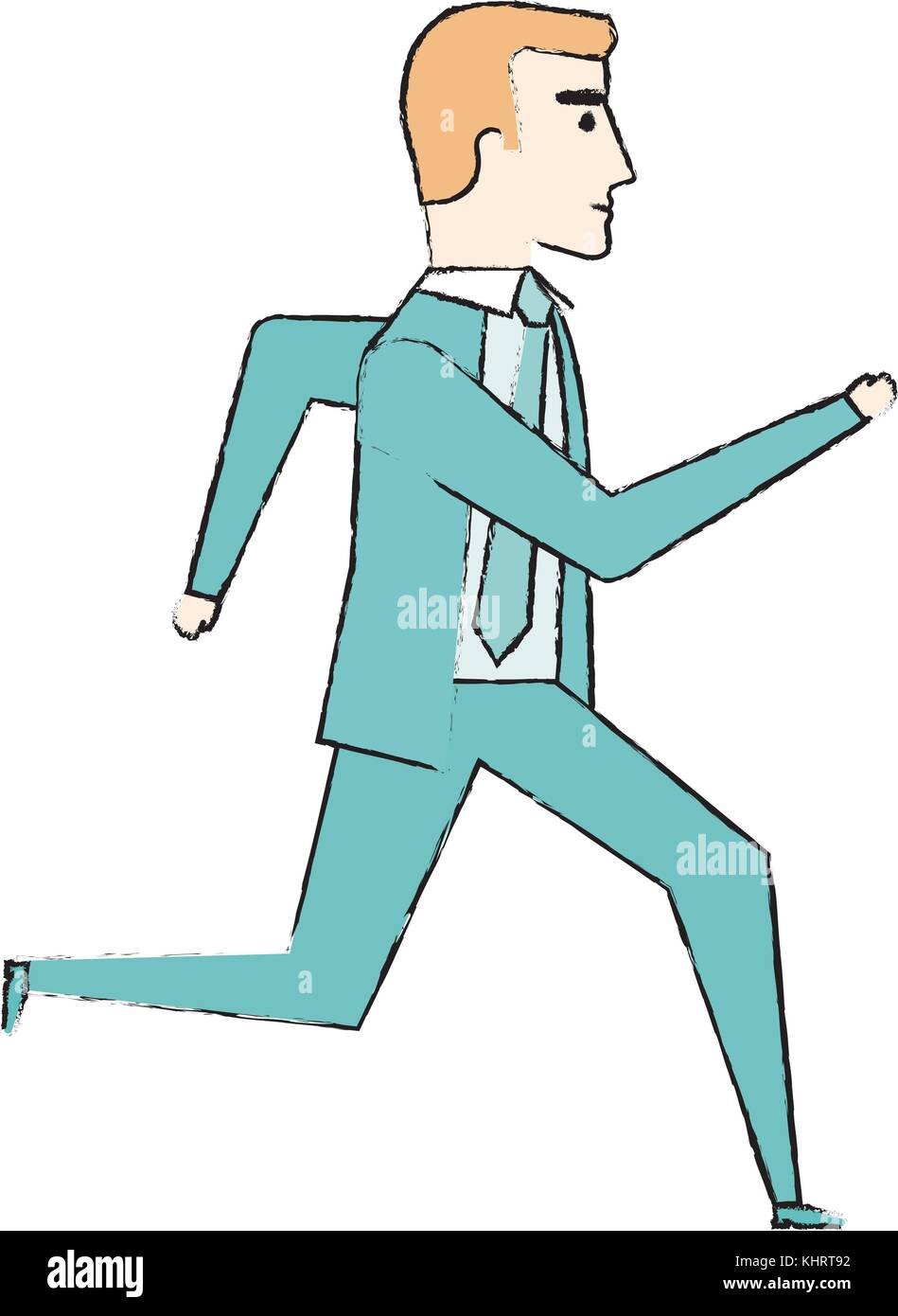 Human profile running avatar hi-res stock photography and images - Alamy