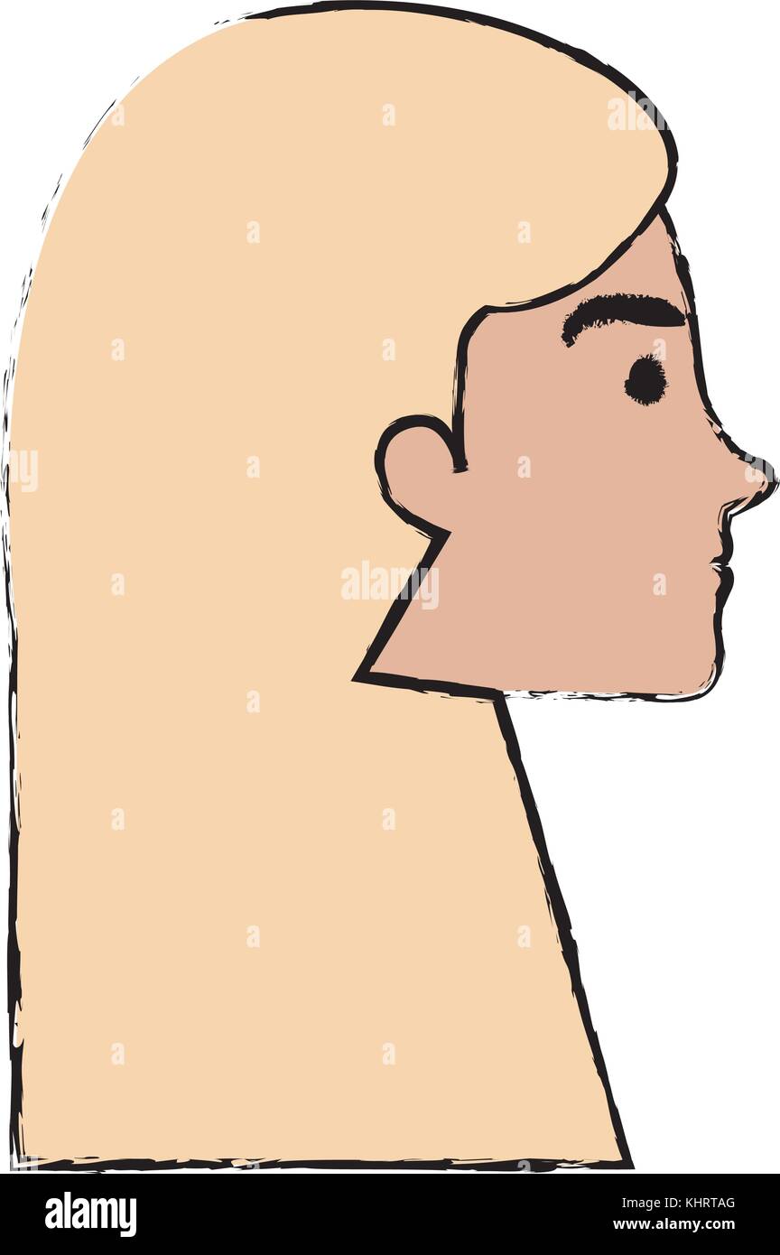 head profile woman avatar character Stock Vector Image & Art - Alamy