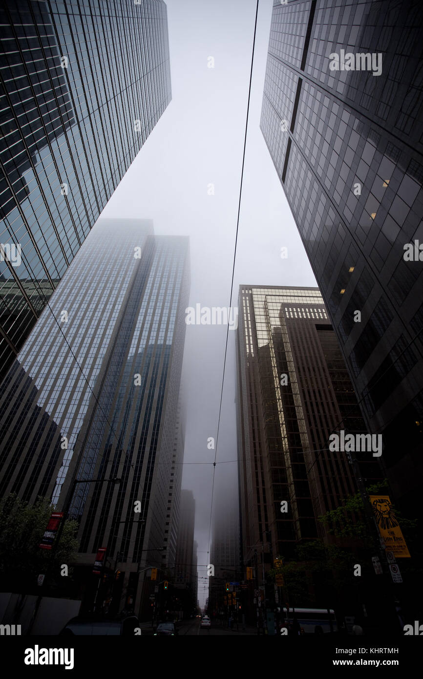 Street canyon of Toronto - Canada - North America Stock Photo - Alamy