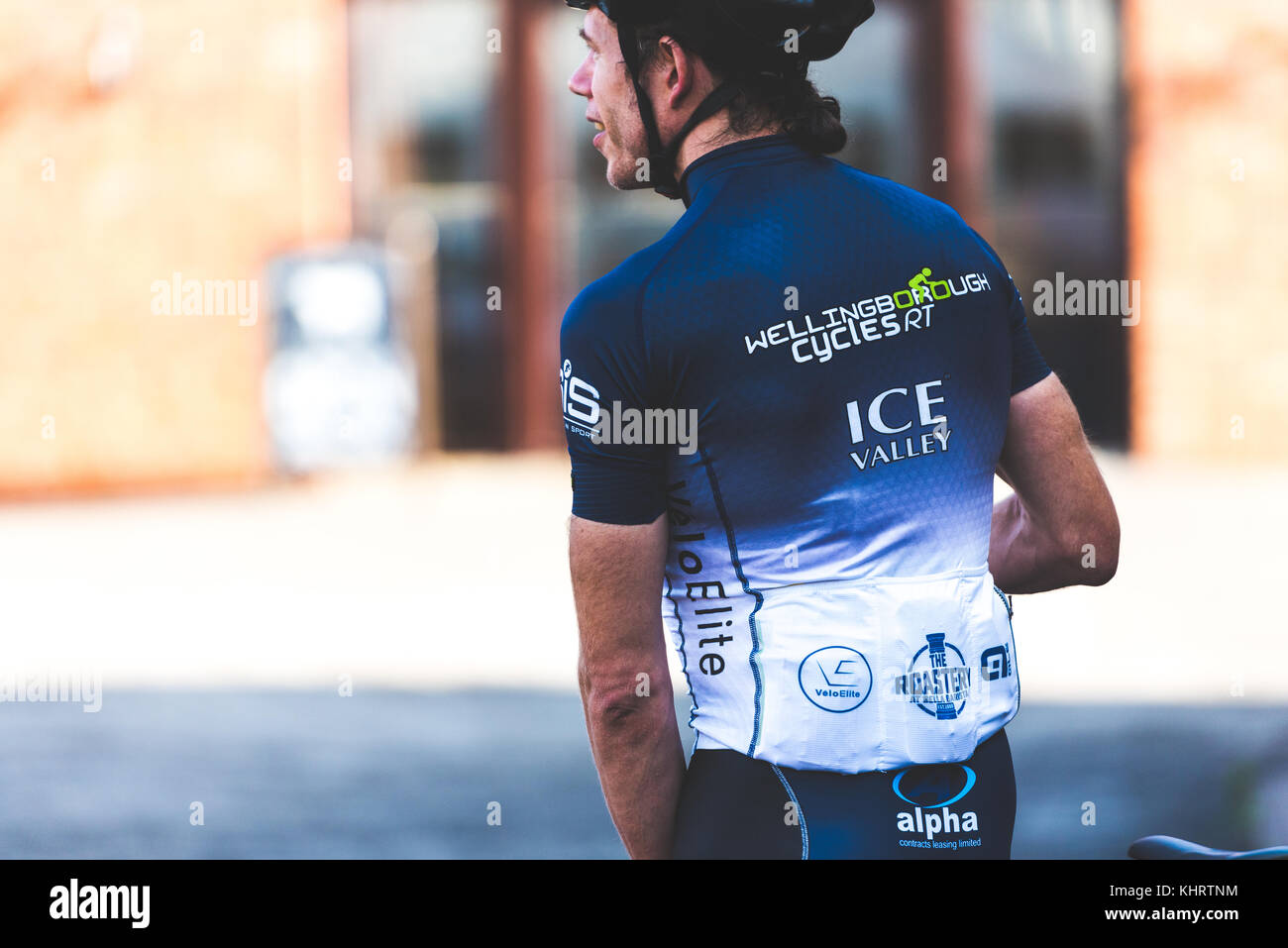 Casual photos of a race team after a long ride Stock Photo - Alamy