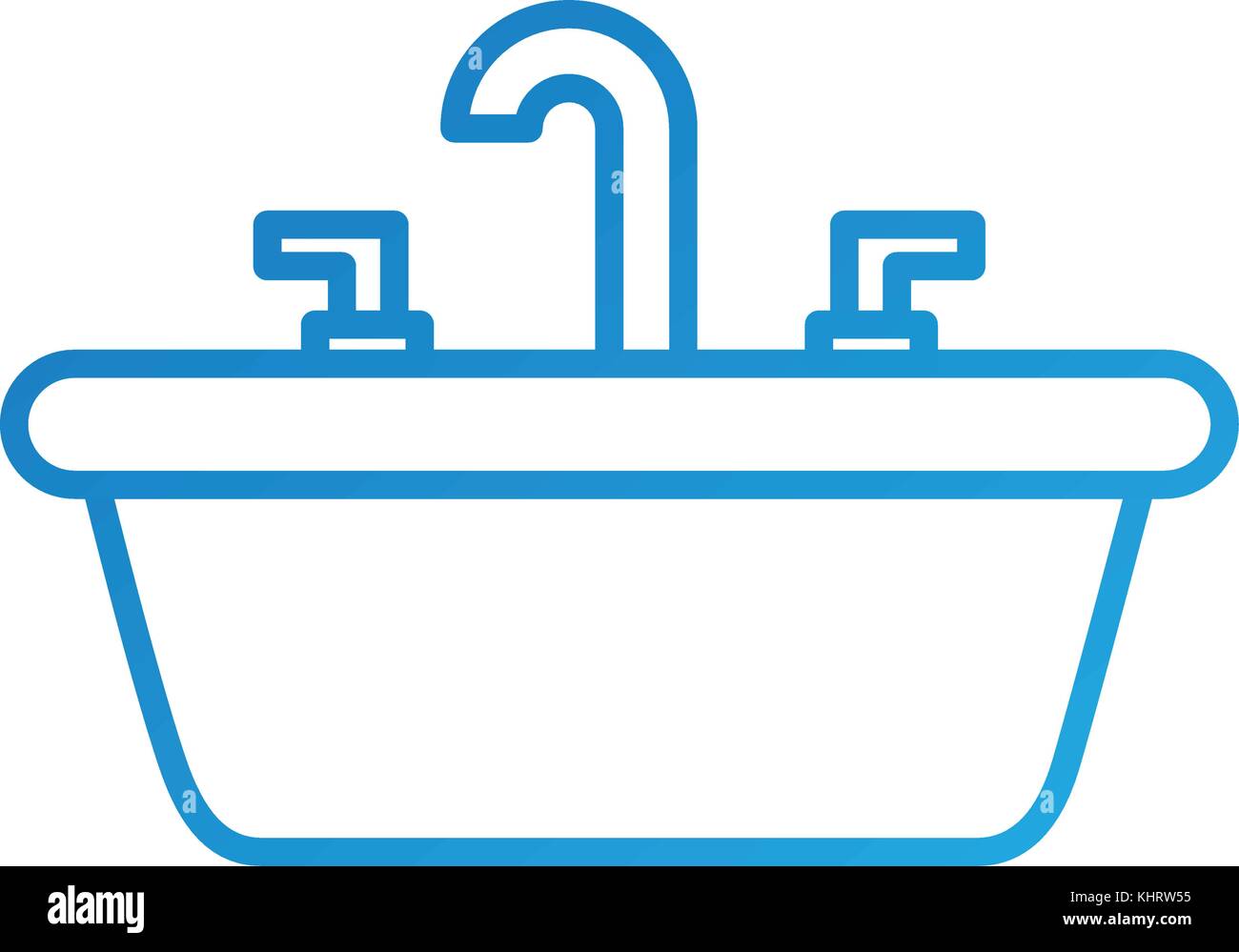 home sink for toilet bathroom ceramic vector illustration Stock Vector ...