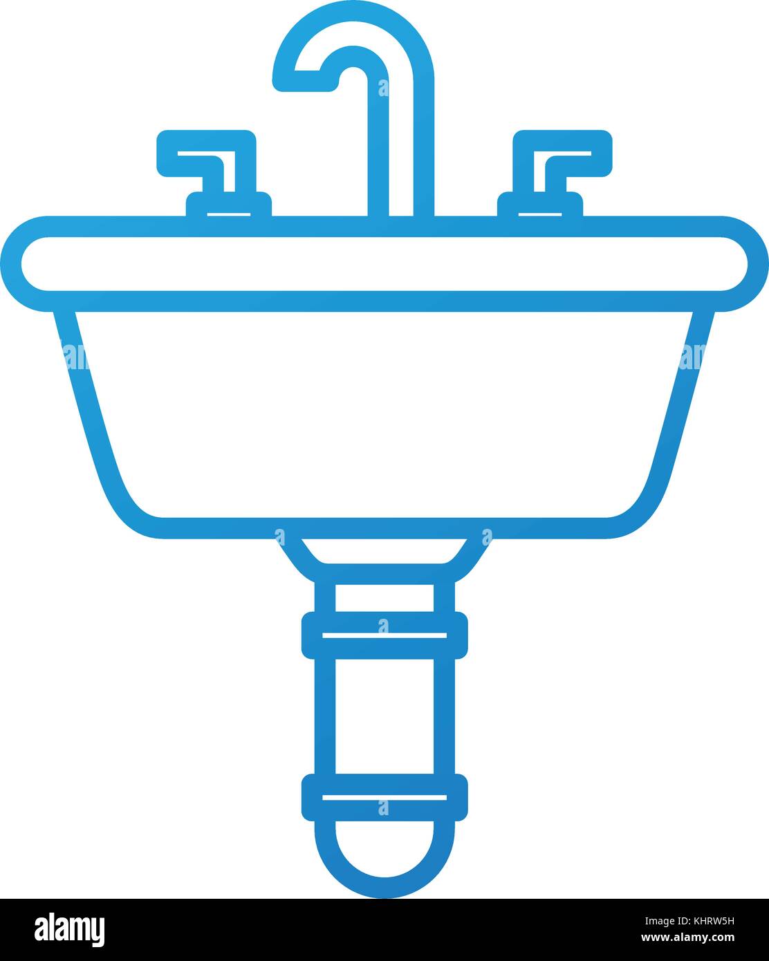 home sink for toilet bathroom ceramic vector illustration Stock Vector ...