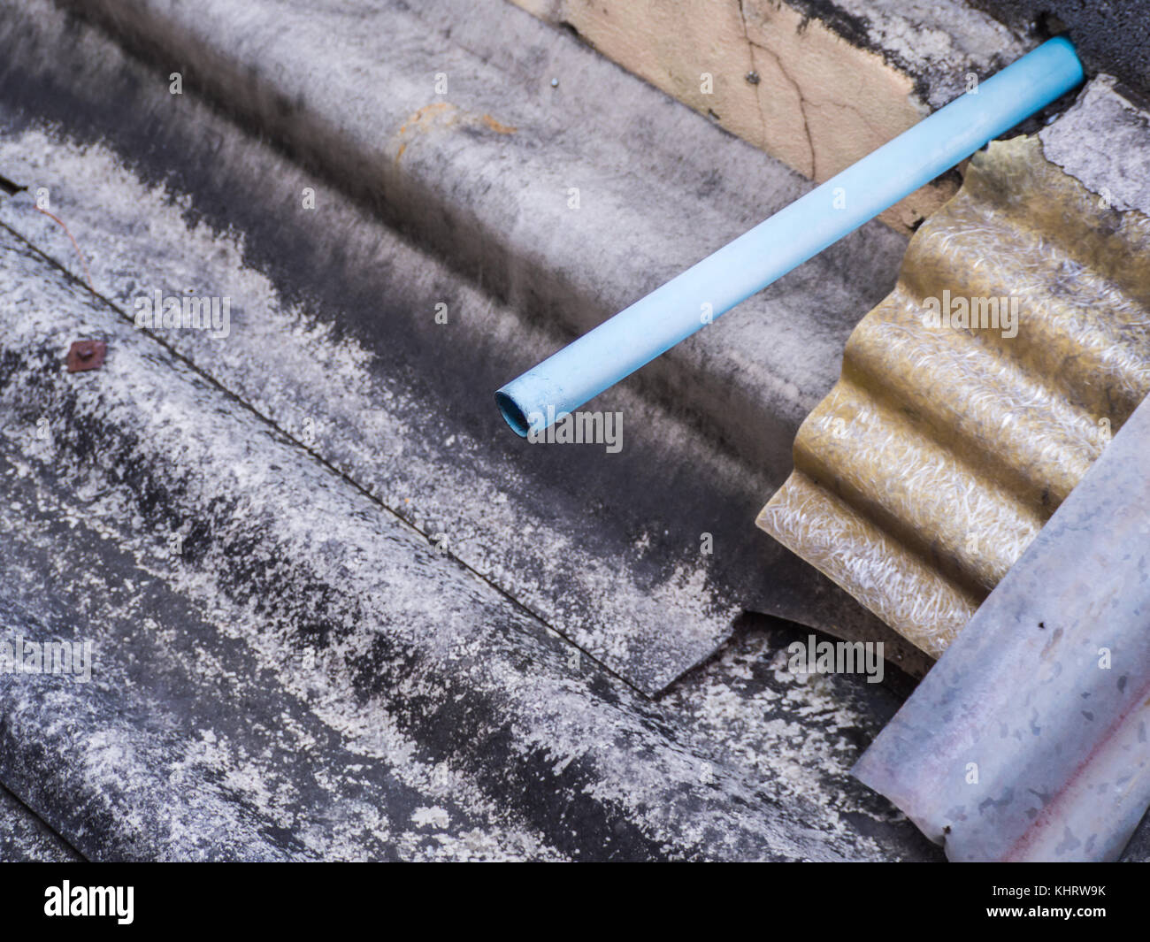water piping drainage system Stock Photo - Alamy