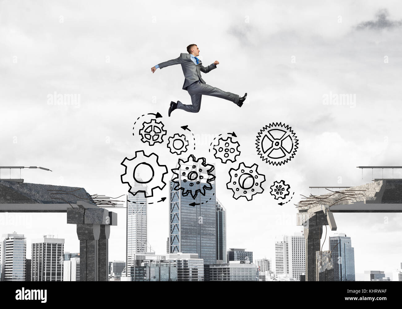 Problem and difficulties overcoming concept Stock Photo - Alamy