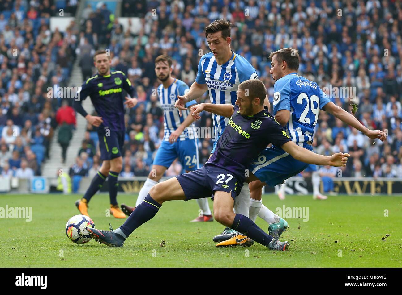 Brighton footballer lewis dunk hi-res stock photography and images - Alamy