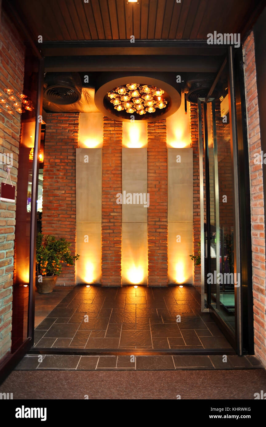 Front view of the loft bar Stock Photo - Alamy