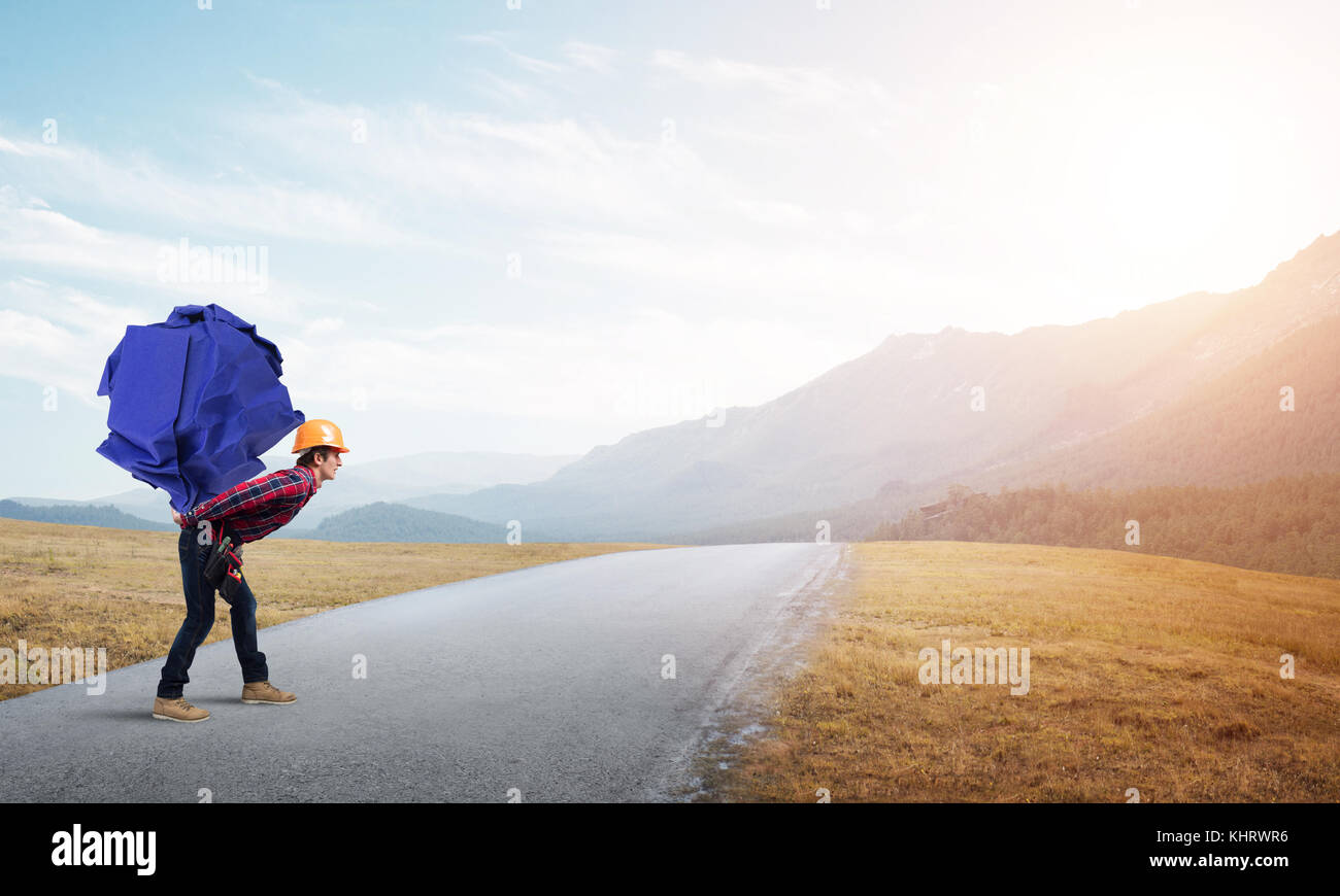 Engineer man carry load hi-res stock photography and images - Alamy