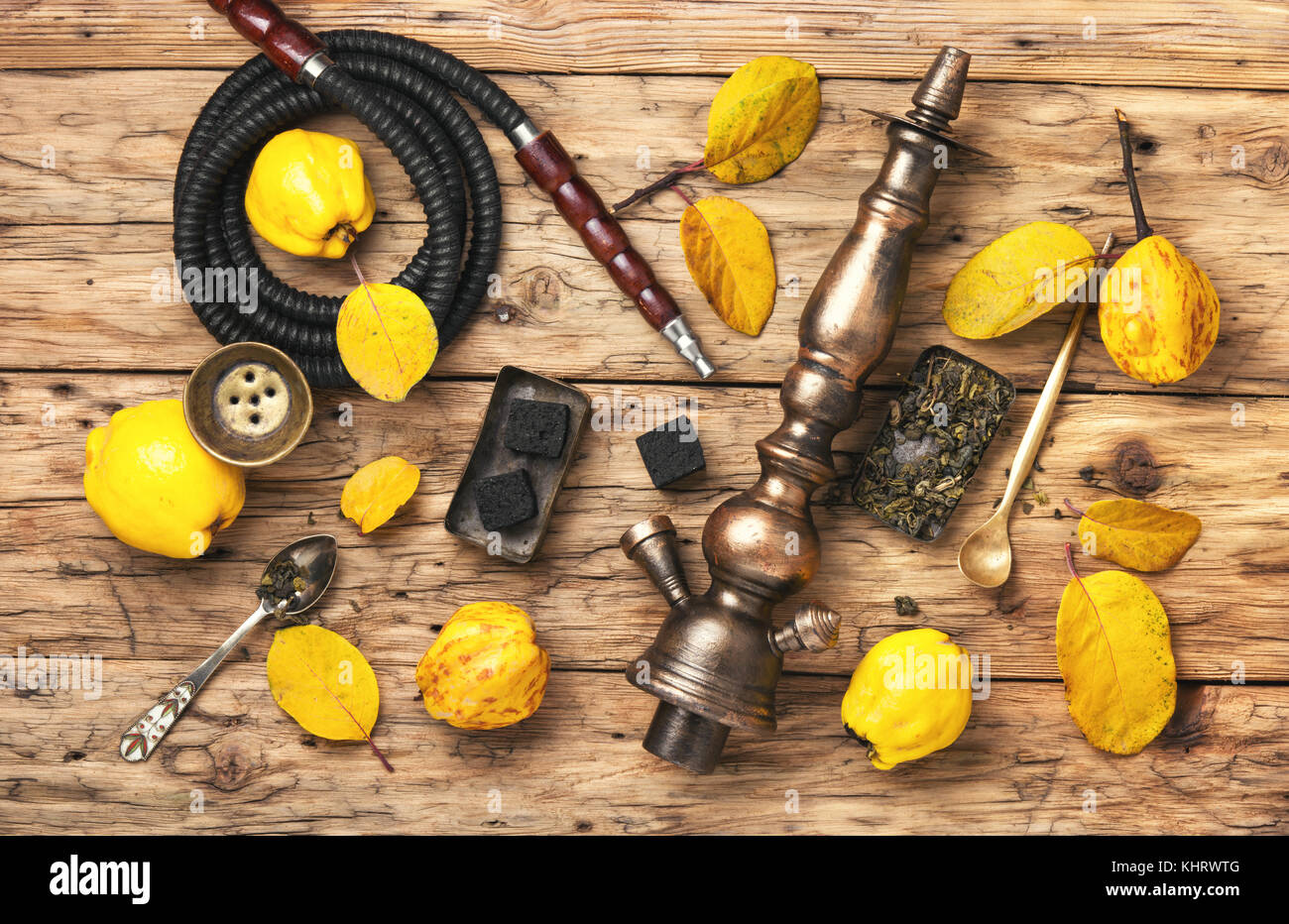 Smoking smoking hookah in Arabic style with the tobacco aroma of ripe ...