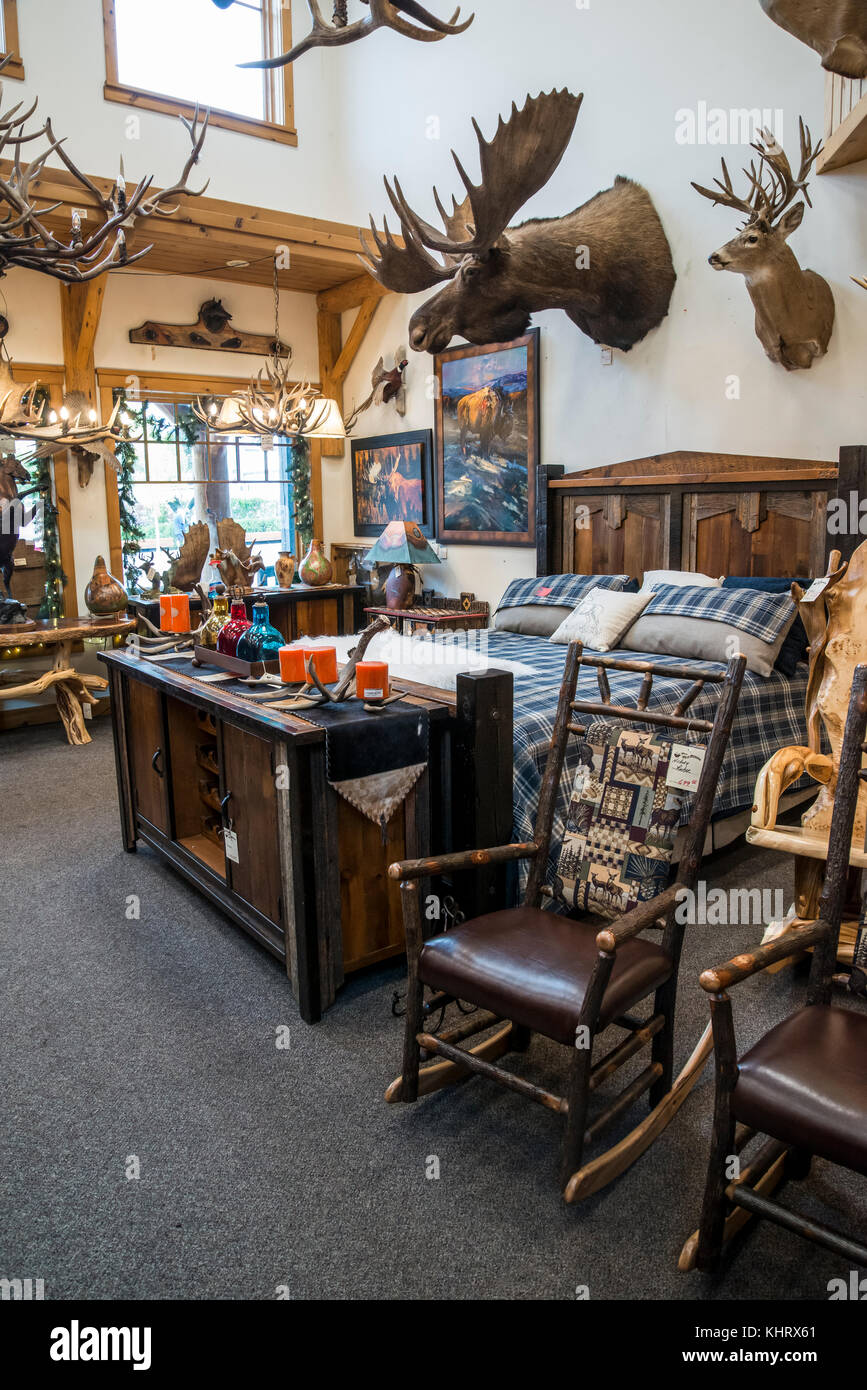Interior of a Western Themed general store in Jackson town, in Grand ...