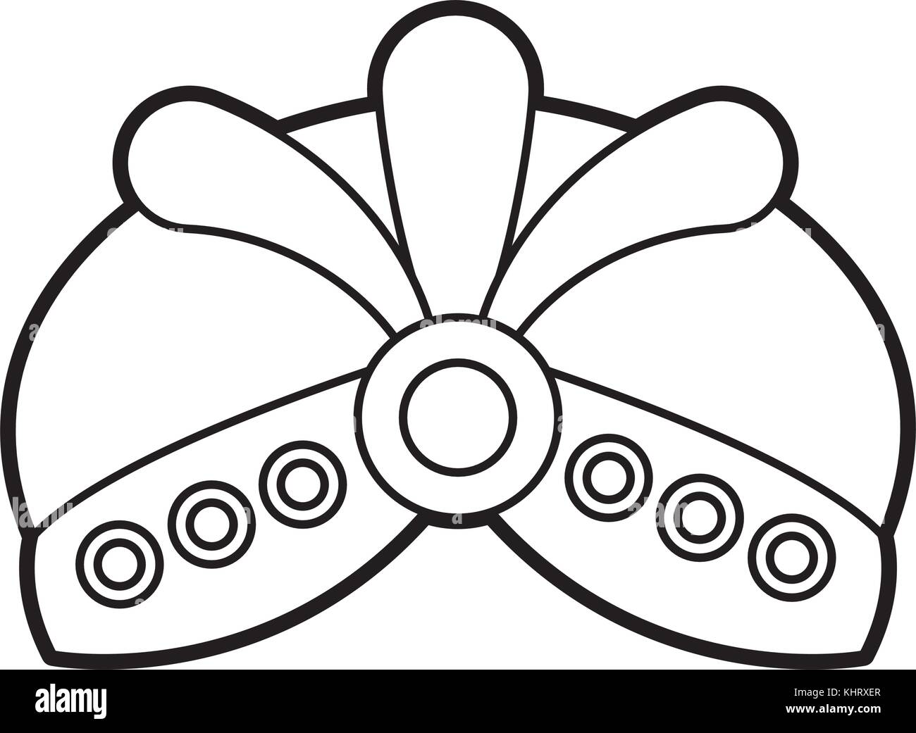 cartoon hat with jewelry king icon vector illustration Stock Vector ...