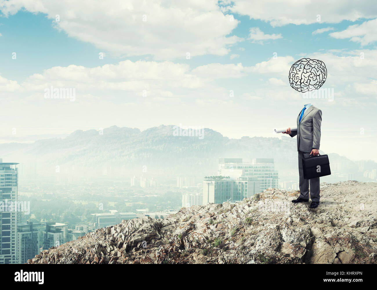 Man of great mind Stock Photo - Alamy