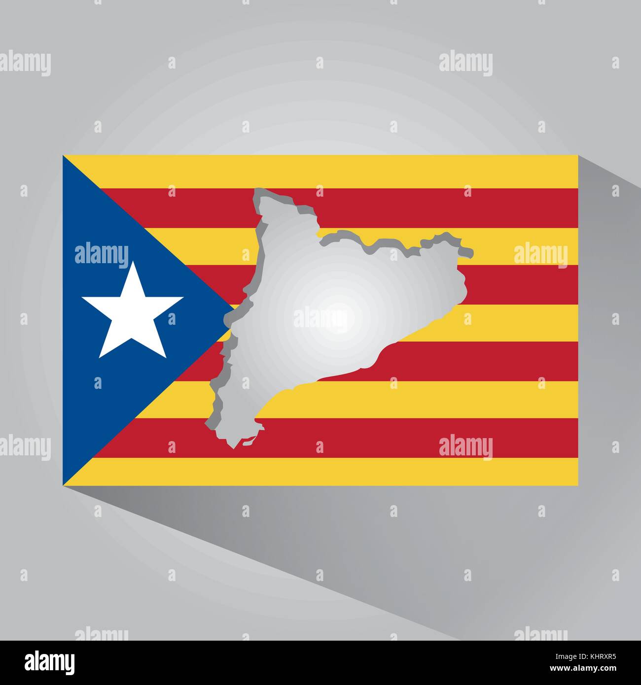 Official flag of barcelona Stock Vector Images - Alamy