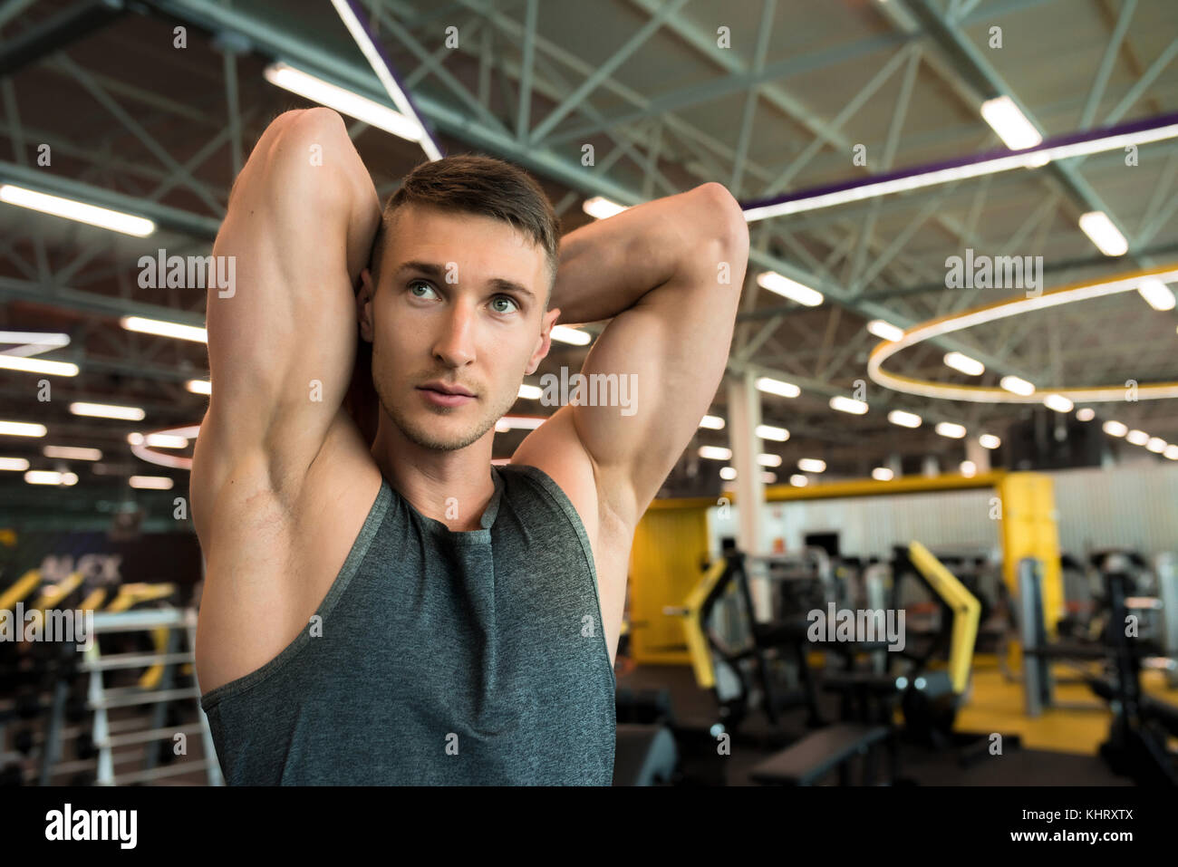 Flexing arm hi-res stock photography and images - Alamy