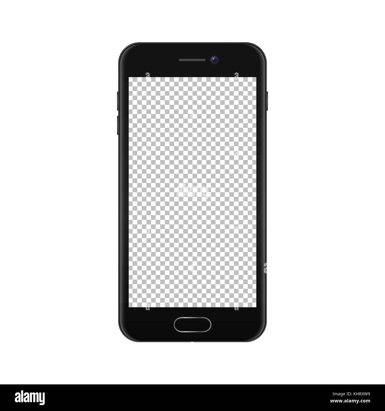 Realistic smartphone icon isolated on white background. Vector design ...