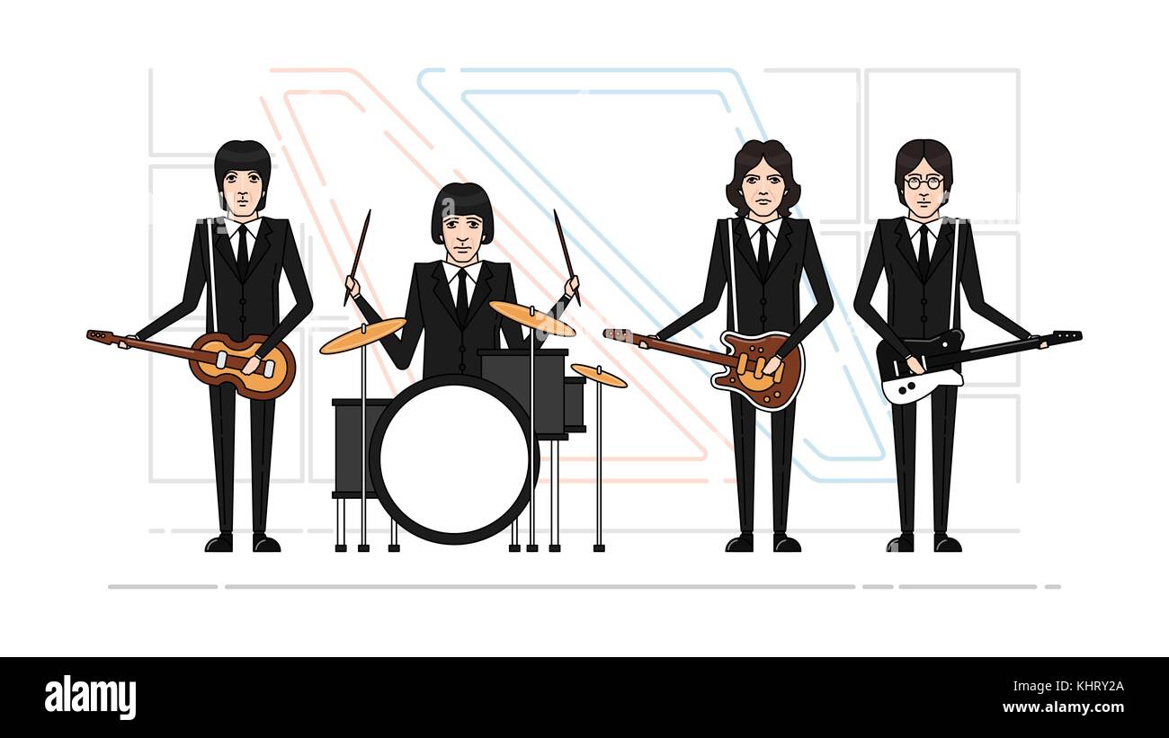 Beatles george harrison Stock Vector Images - Alamy