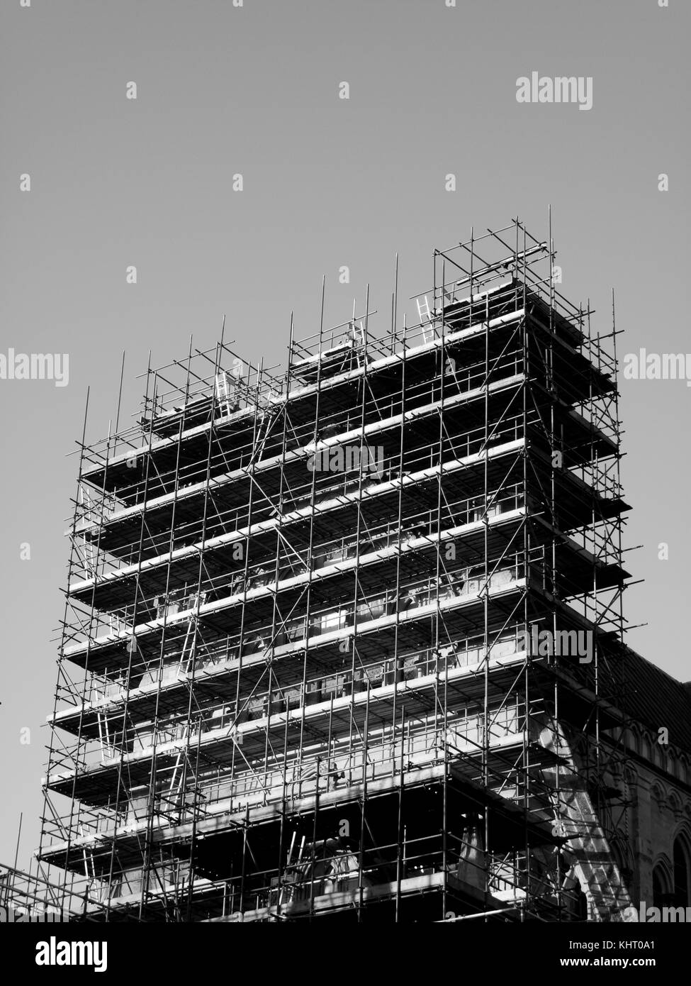 Medieval scaffolding Black and White Stock Photos & Images - Alamy