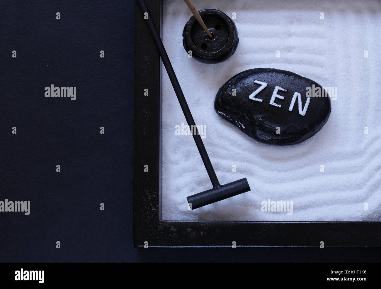 stone with the inscription Zen - a symbol of peace and balance Stock ...