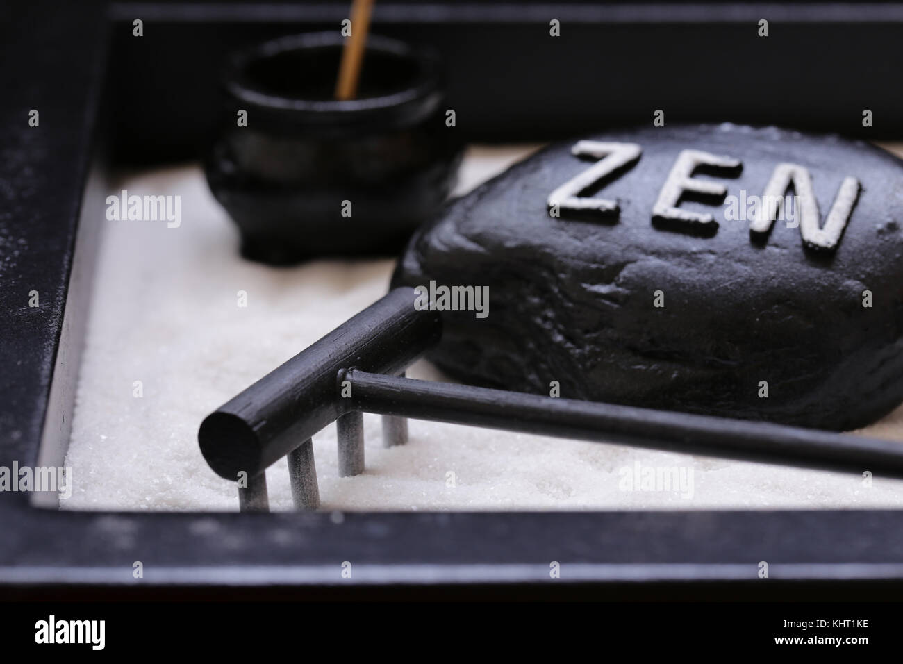 stone with the inscription Zen - a symbol of peace and balance Stock ...