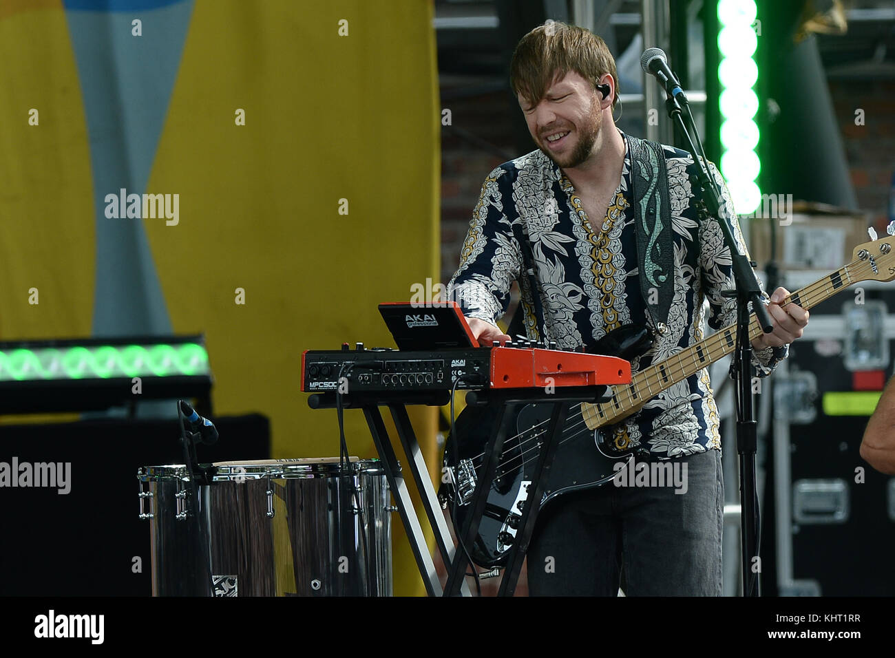 NEW YORK, NY - JULY 28: Lead singer Dan Reynolds and his band Imagine ...