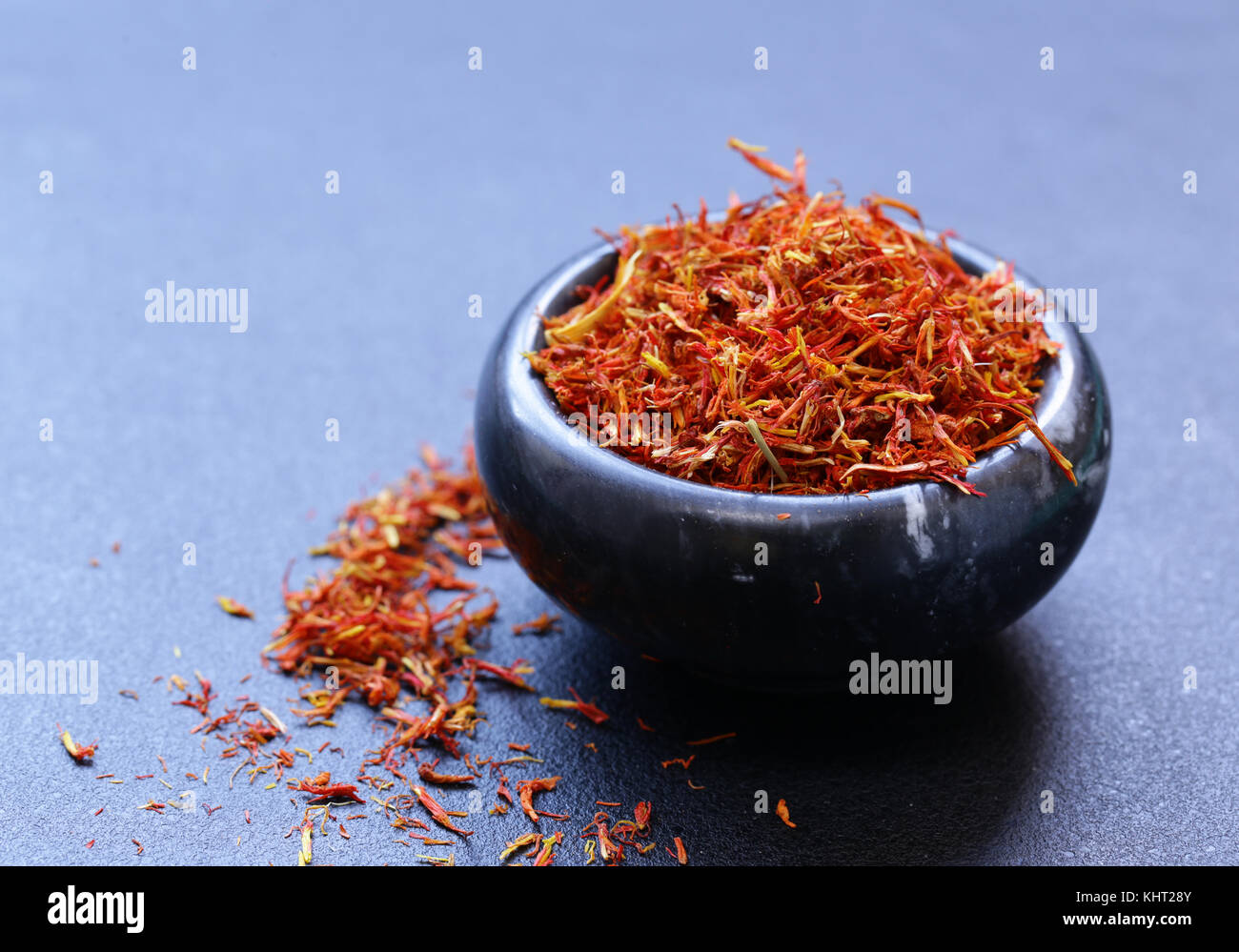 Traditional aromatic spice saffron in a mortar Stock Photo - Alamy